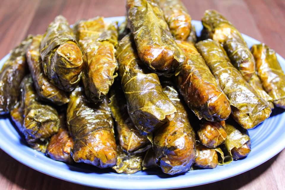 Vegetarian Stuffed Grape Leaves – Maral in the Kitchen